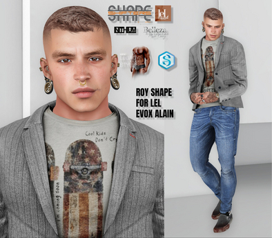 Second Life Marketplace - [SHAPEshifters] ROY SHAPE FOR LEL EVOX ALAIN ...